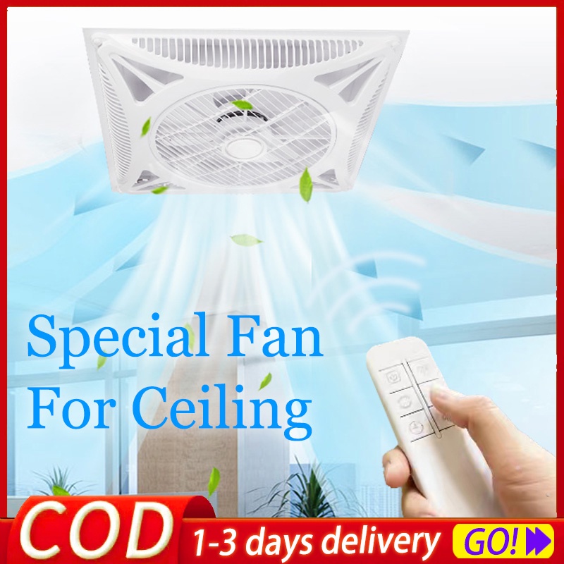 COD 3-gear ceiling fan 60*60cm fixed ceiling fan Kitchen Ceiling ...