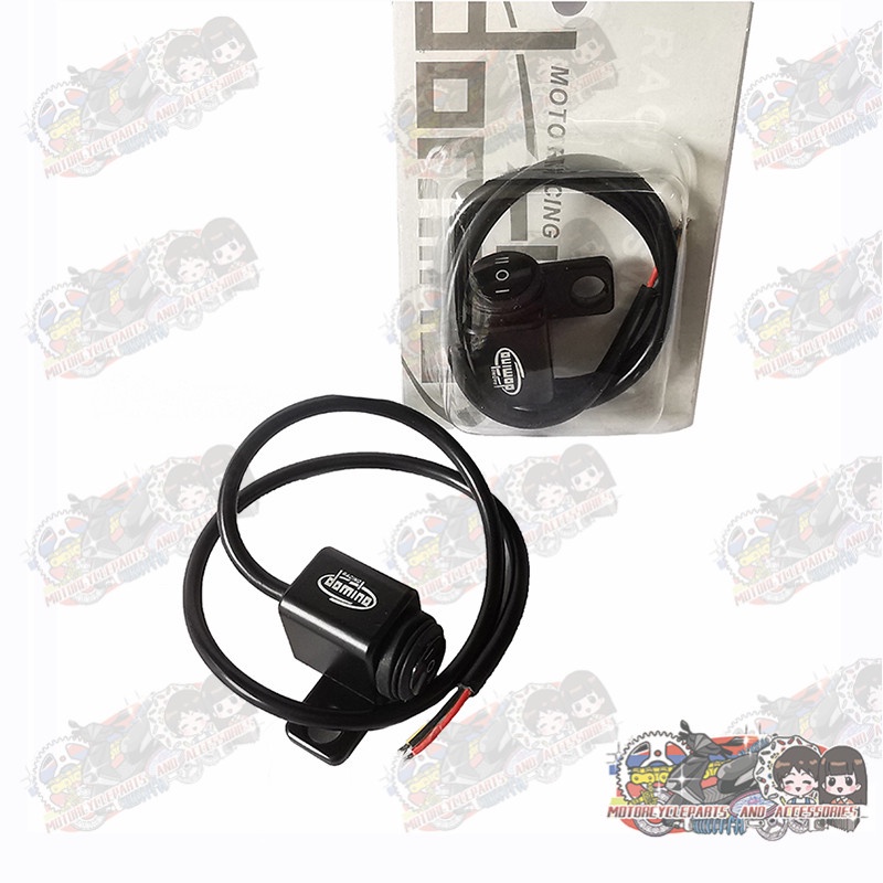 LJ Motorcycle Domino Switch Mini Driving Light Switch Mirror Mount 3 ...