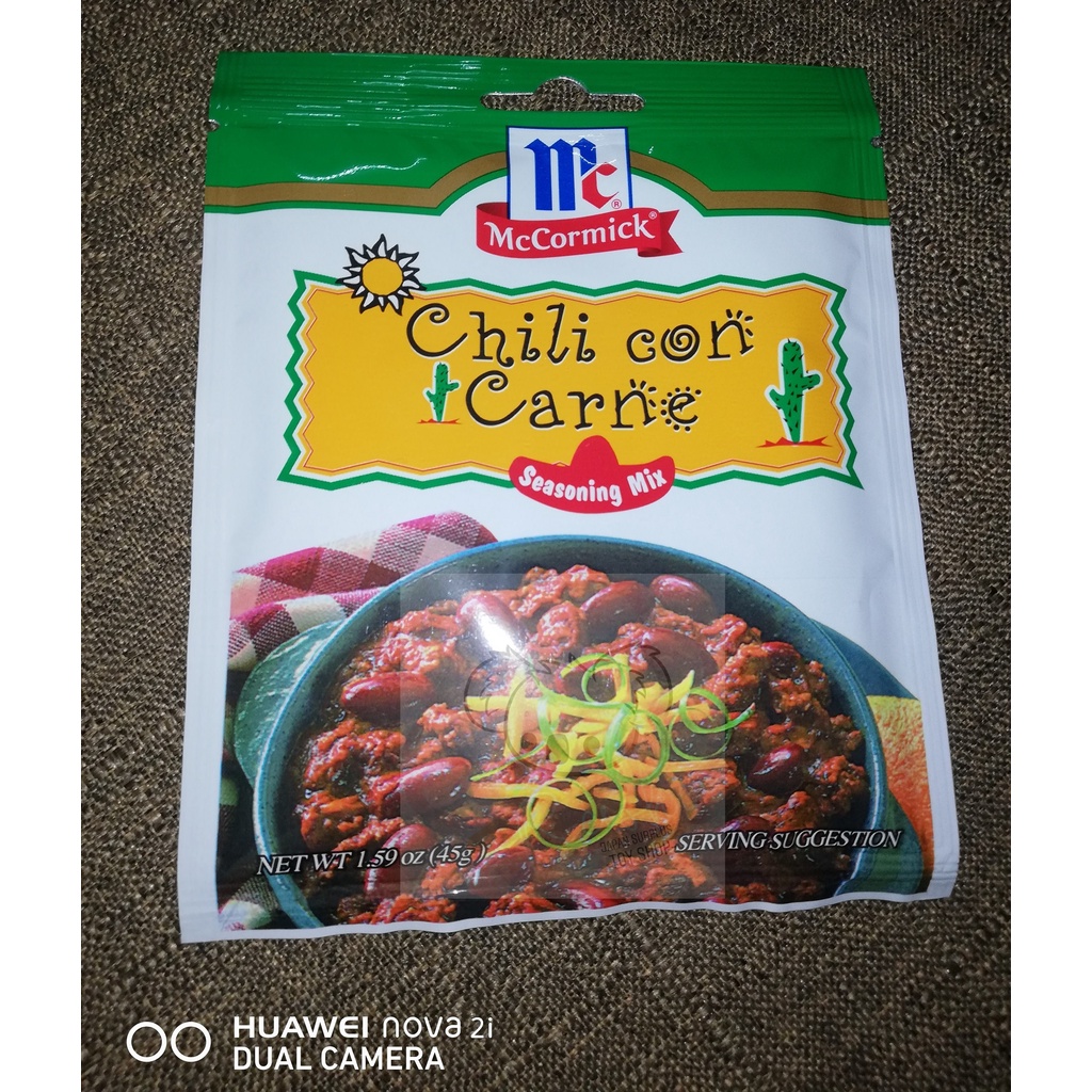 Chili Con Carne McCormick Seasoning Mix Sachet Pack | Shopee Philippines
