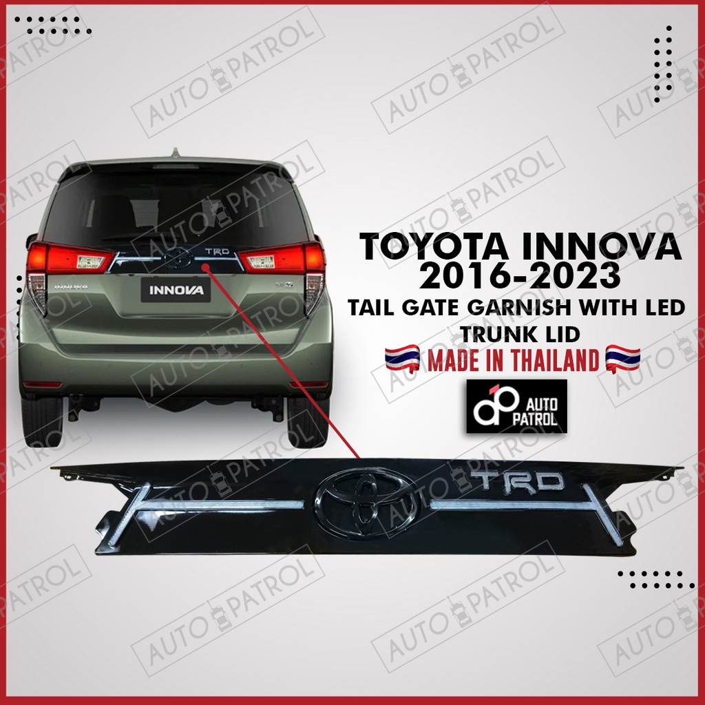 Toyota Innova J E G V 2016-2023 BLACK REAR LED TRD TRUNK LID / TAIL ...