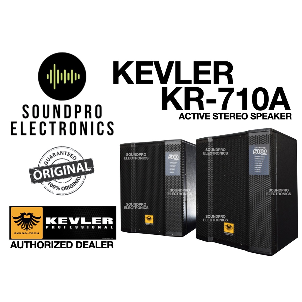 NEW 2023 MODEL Kevler KR-710A 10" 500 Watts Karaoke Speaker (1pc Active & 1pc Passive) | Shopee ...