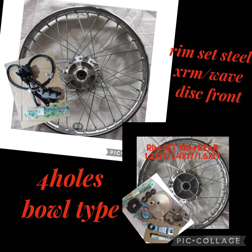 RIM SET/COMPLETE ASSYMBLY WITH ACCESSORIES XRM110/WAVE DISC FRONT BOWL ...