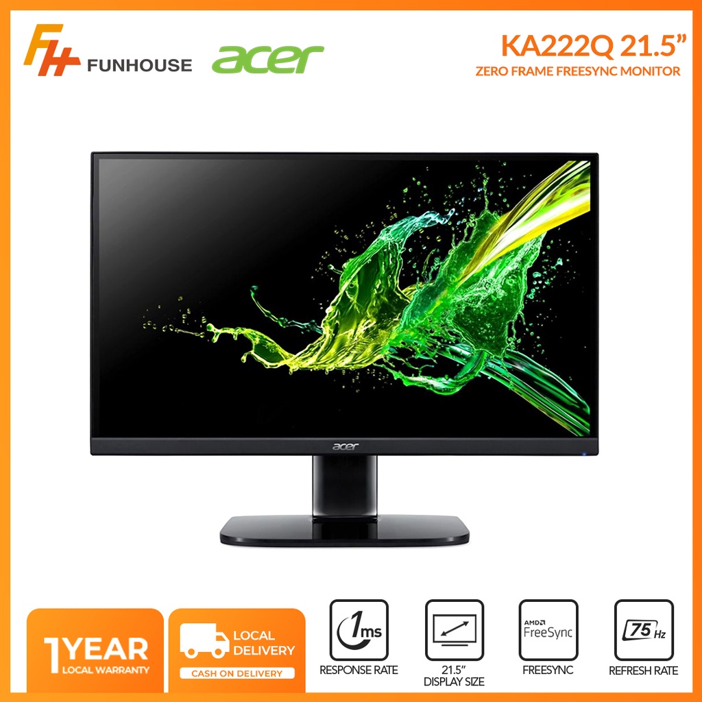ACER KA222Q Bbi value（frame）21.5H 250cd/m2 1920*1080 75Hz spkear n/A ...