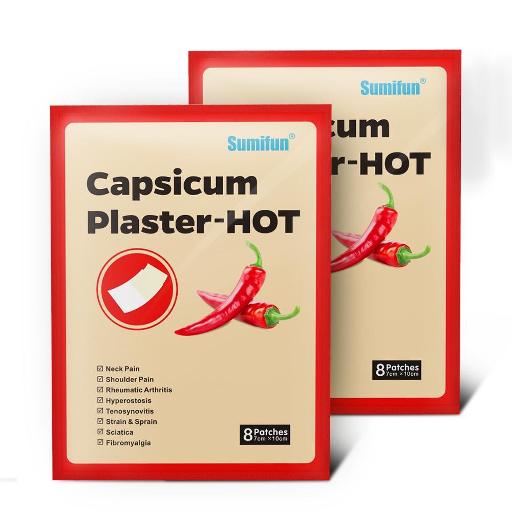 8pcs Hot Capsicum Plaster Pain Relief Patch Chinese Medical for Joints ...