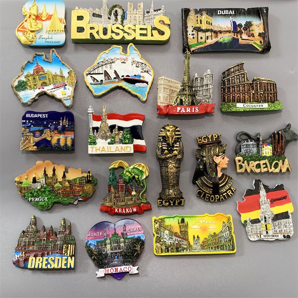 Fridge Magnets Dubai Thailand Thailand Egypt Sydney Australia Belgium ...