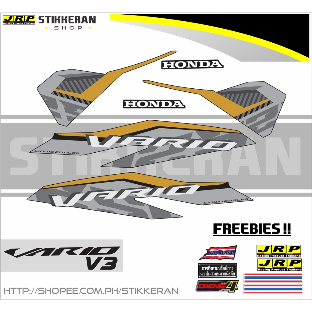 CLICK 125 V3 VARIO DESIGN STOCK DECAL | Shopee Philippines