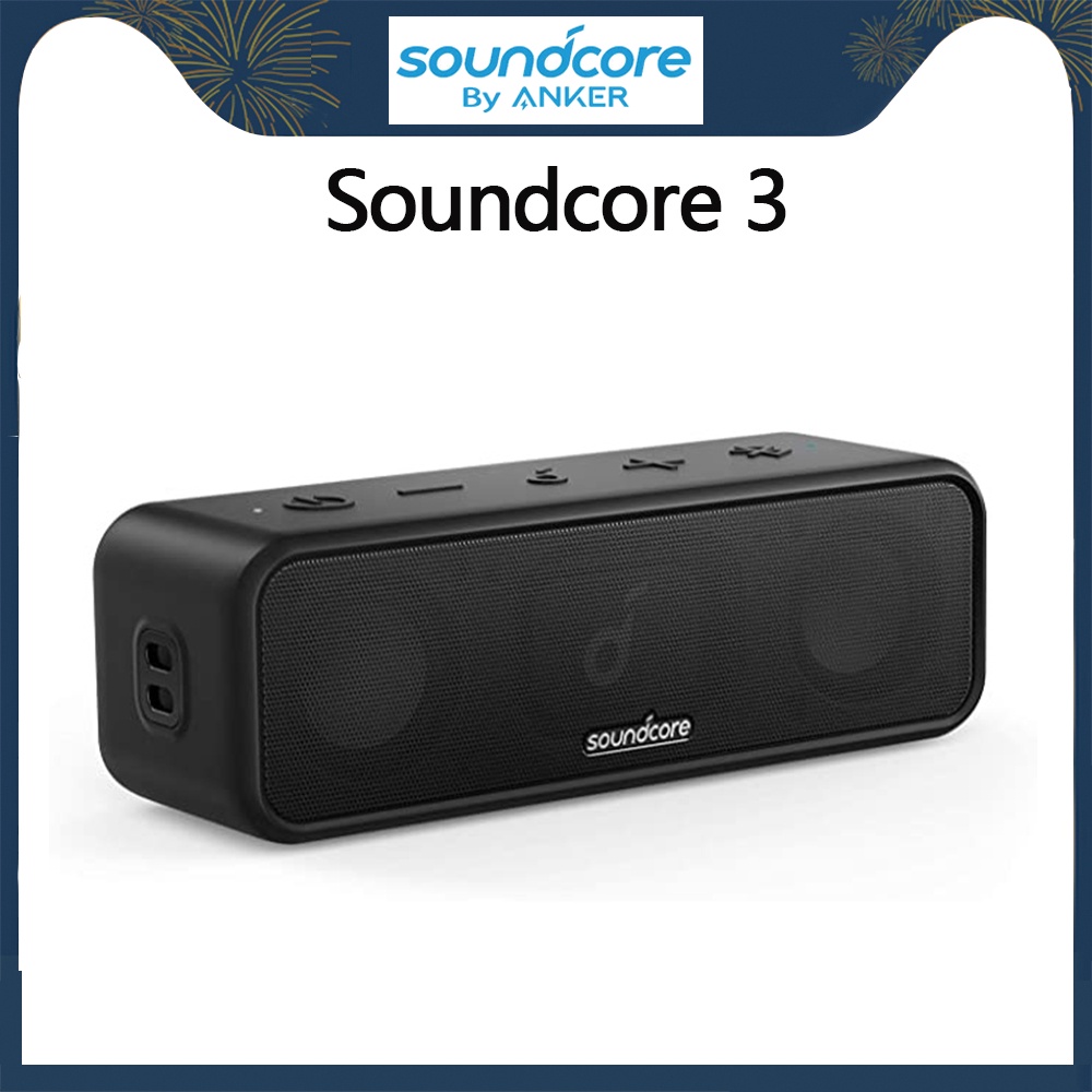 Original Anker Soundcore 3 Bluetooth Speaker with Stereo Sound Wireless ...