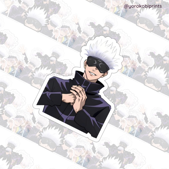 Satoru Gojo - Jujutsu Kaisen - Peeker, Icon - Waterproof Laminated ...