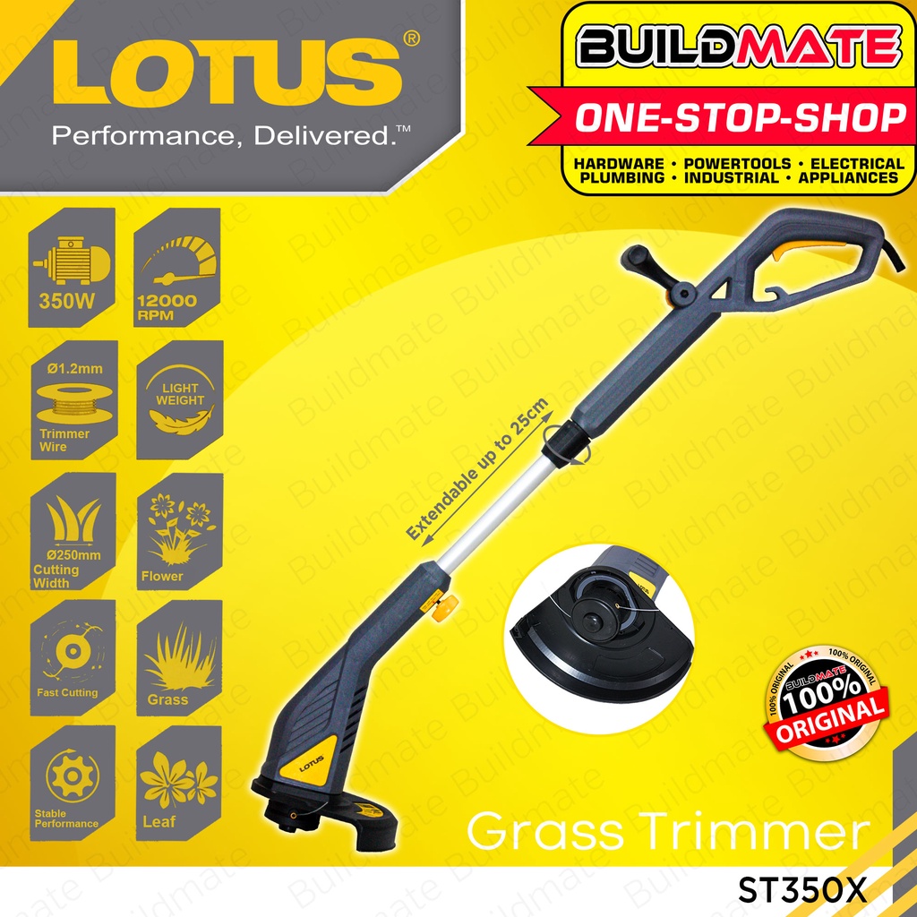 Buildmate x LOTUS Grass Trimmer 350W Electric Grass Cutter Lawn Mower ...