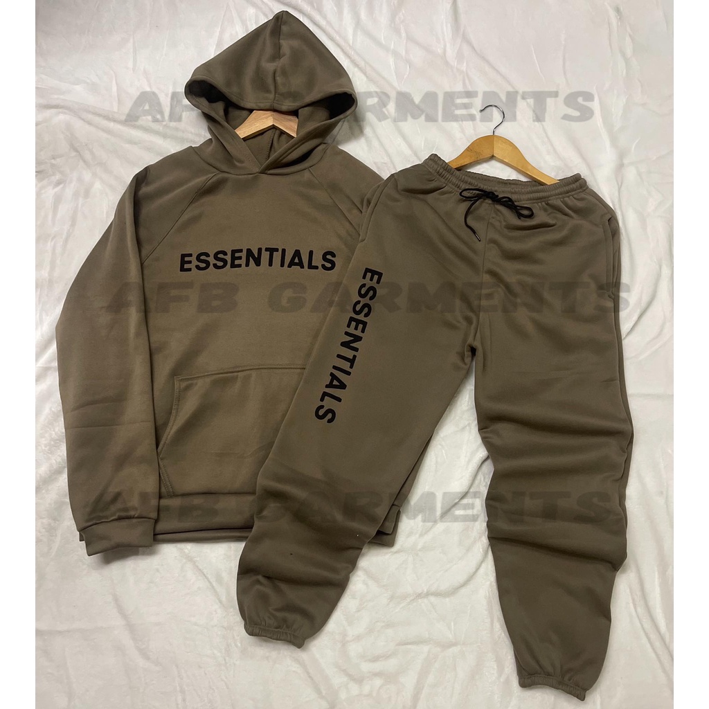 ESSENTIALS TERNO HOODIE AND JOGGER | Shopee Philippines