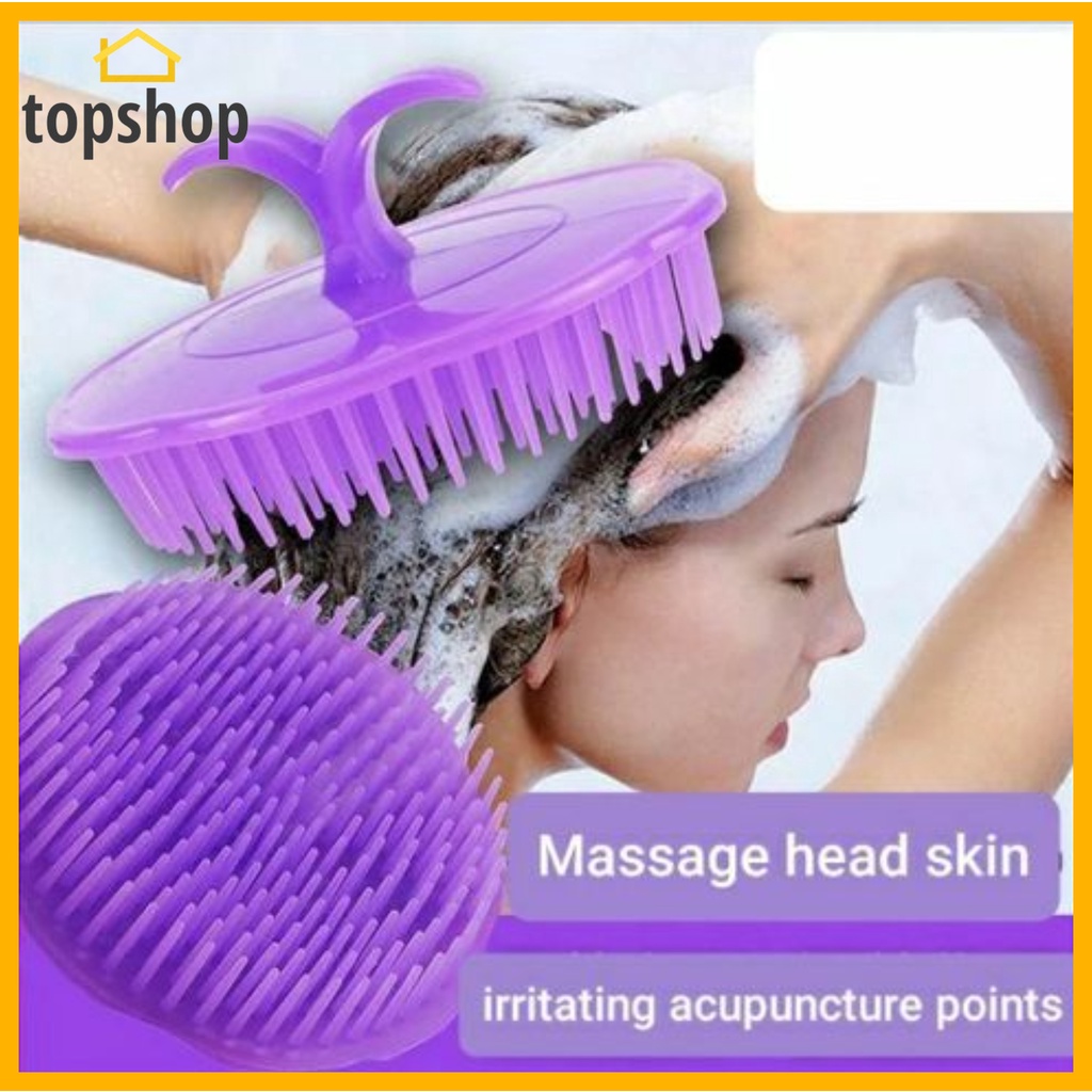 Topshop Hair Scalp Massager Shampoo Brush Scalp Brush Shower Soft Scalp