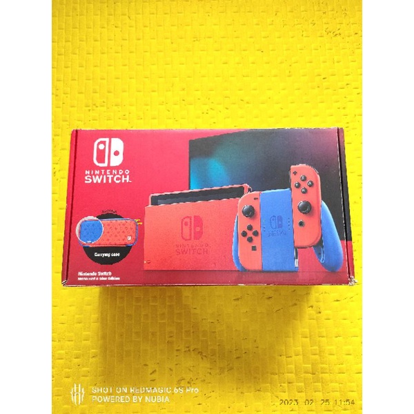 NINTENDO SWITCH V2 MARIO RED & BLUE EDITION | Shopee Philippines