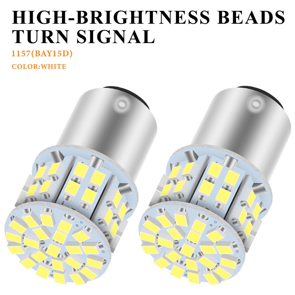 1pcs BA15S P21W S25 1156 50 SMD 1206 DC 12V 1157 BAY15D LED Car Brake ...