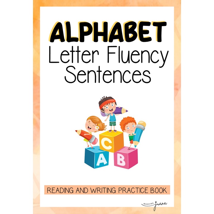 53 PAGES ALPHABET LETTER FLUENCY SENTENCES | KIDS PRACTICE READING BOOK | Shopee Philippines