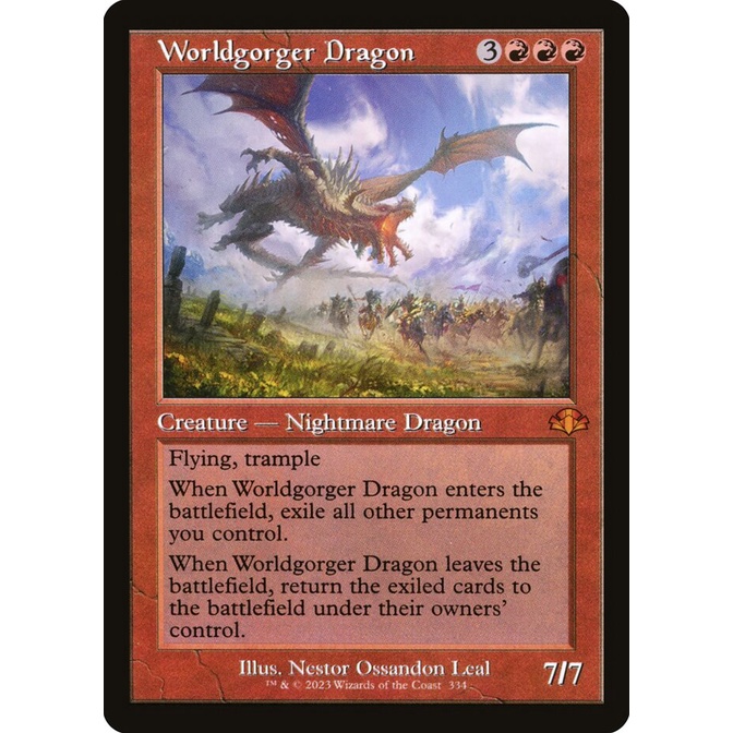 MTG Singles DMR Worldgorger Dragon | Shopee Philippines
