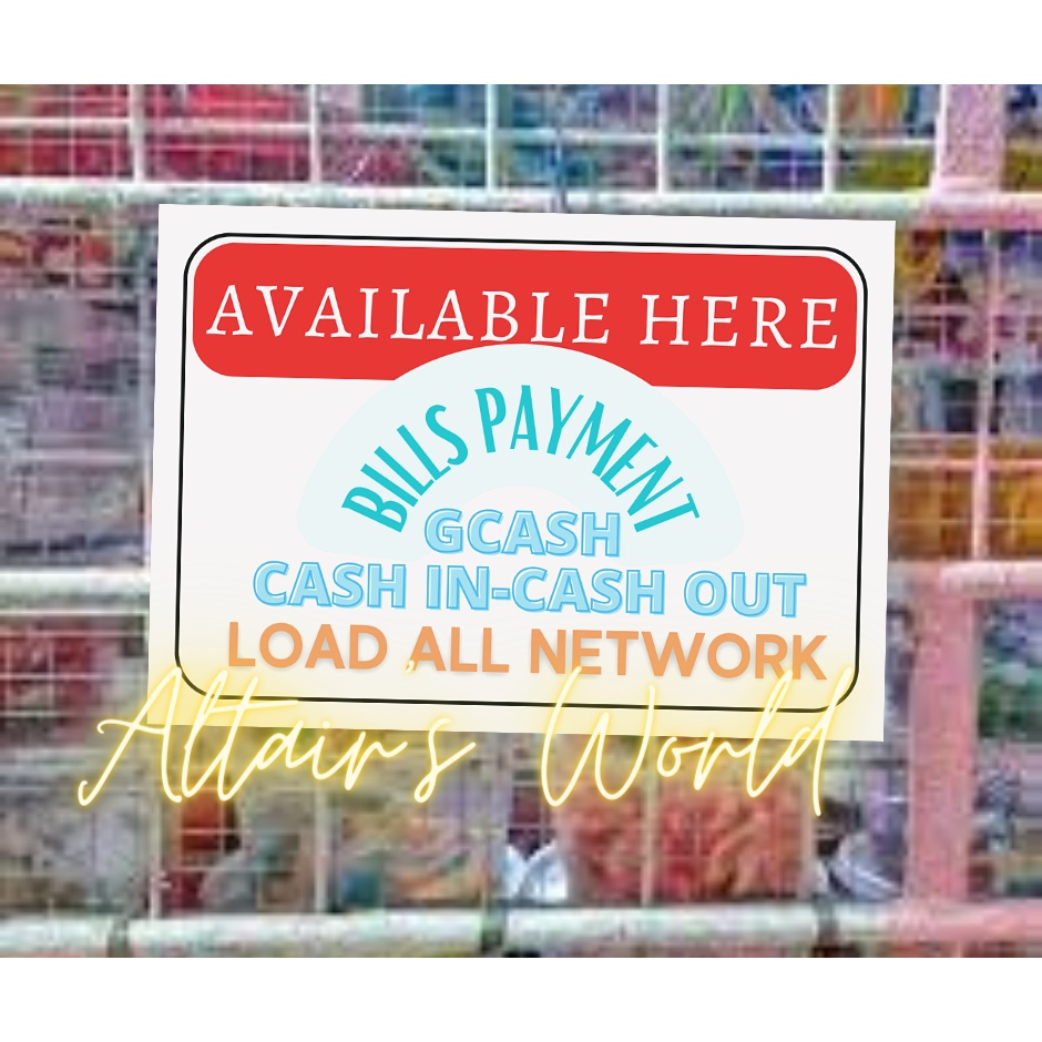 Sari sari Store Signage: Loading Station | Load Available Here Sticker ...