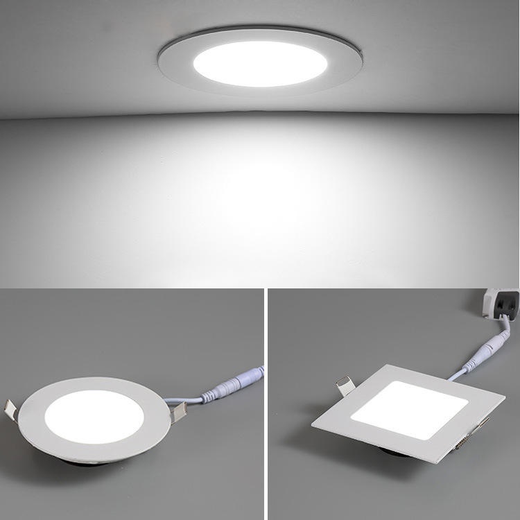 LED Panel Lights tricolor Ceiling Light Recessed Pin light Downlight ...