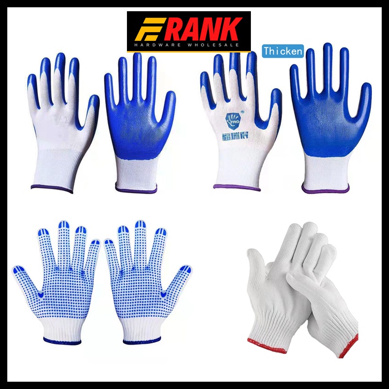 cotton gloves construction gloves safety gloves construction nitrile ...