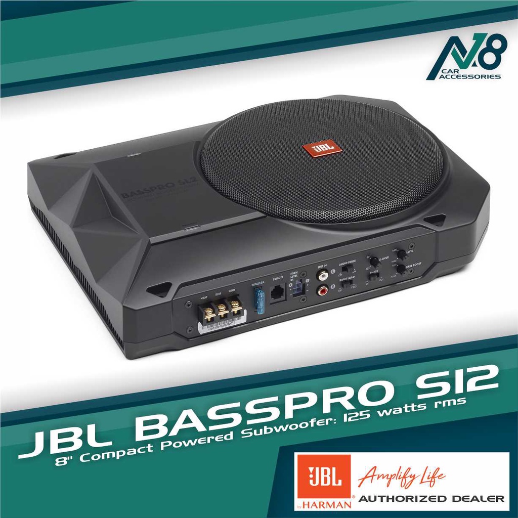 JBL BassPro SL 2 Compact Powered Subwoofer 125 watts and an 8" sub ...