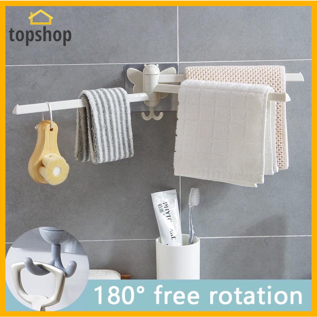 TOPSHOP Multipurpose Plastic Bathroom Kitchen Wall Mounted Hanging ...