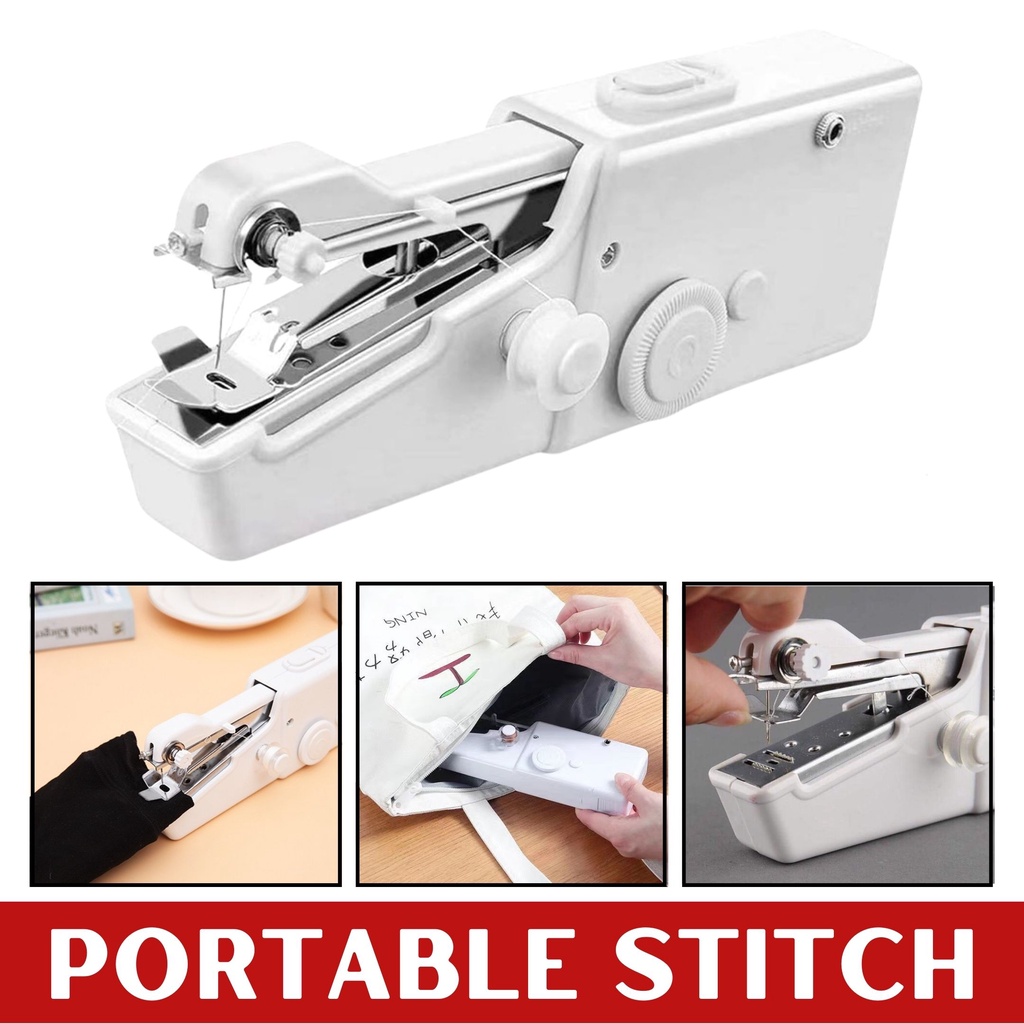 Modern Mini Portable Handheld Sewing Machine Handy Stitch | Shopee ...