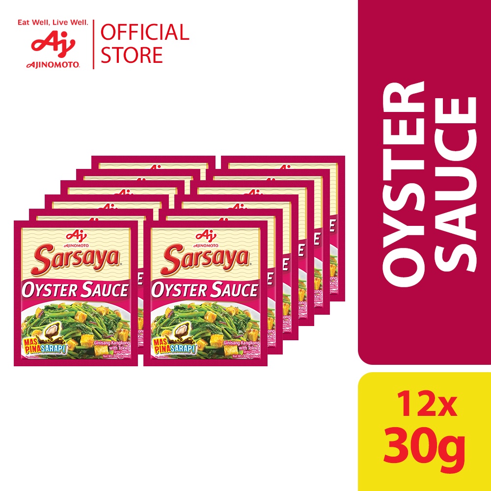 SARSAYA Oyster Sauce 30g Sachet (Pack of 12) | Shopee Philippines
