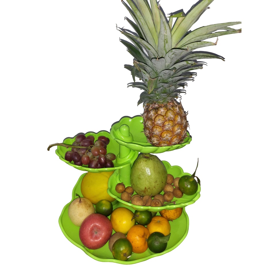 4 layers beautiful fruit tray / leaf design table organizer ...