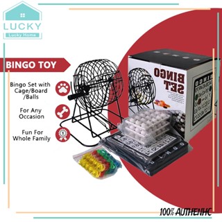 Deluxe Bingo Game Set with Bingo Cage, Bingo Board, Bingo Balls, 18 ...