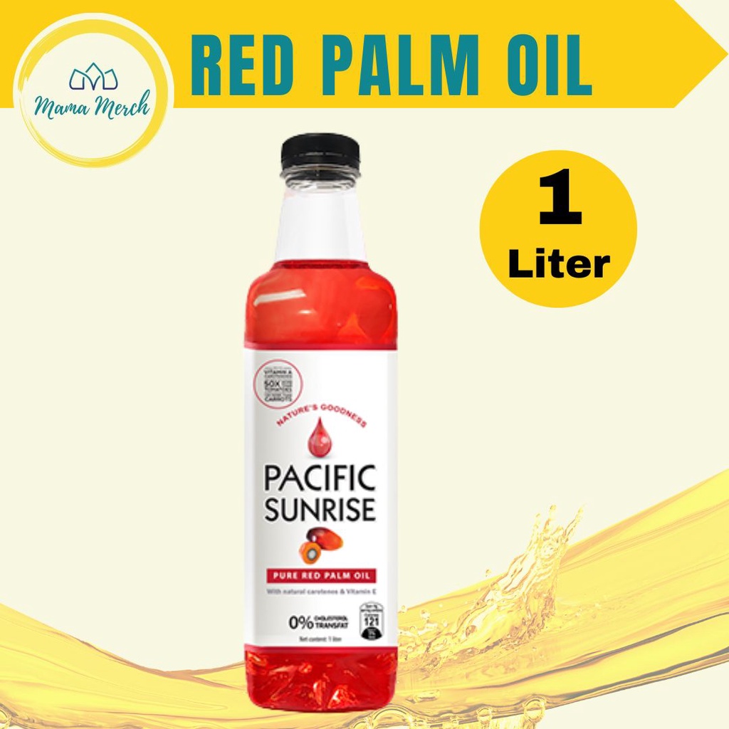 Mama Merch Pacific Sunrise Pure Red Palm Oil 1 Liter | Shopee Philippines