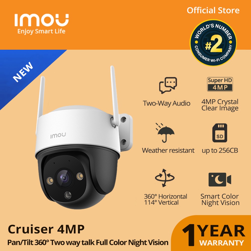 IMOU Two Way Talk CCTV 360°Pan/Tilt Home Security Wi-Fi Camera CCTV ...
