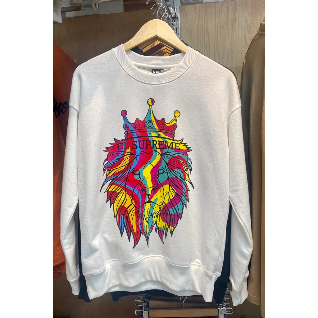 El Supreme Sweatshirt_Cream Lion | Shopee Philippines