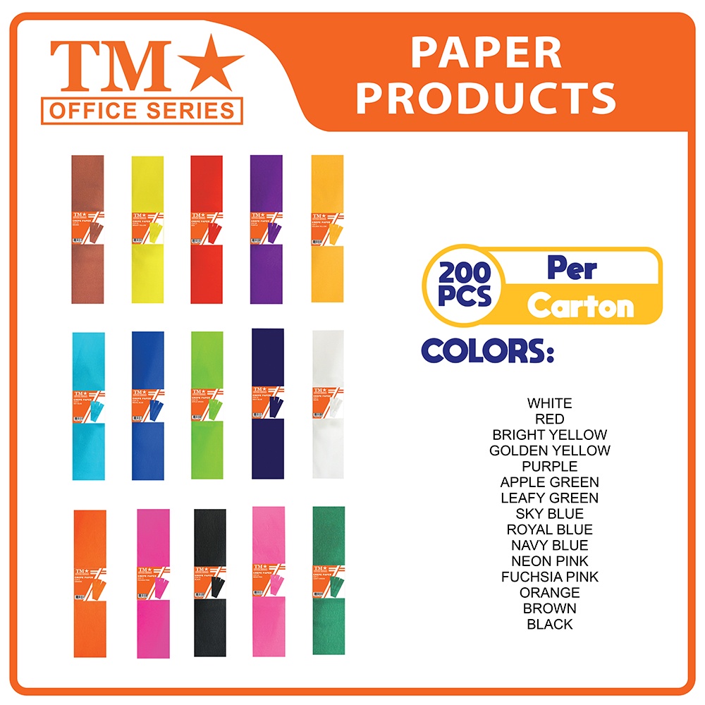 TM 200 pcs Crepe Paper | Shopee Philippines