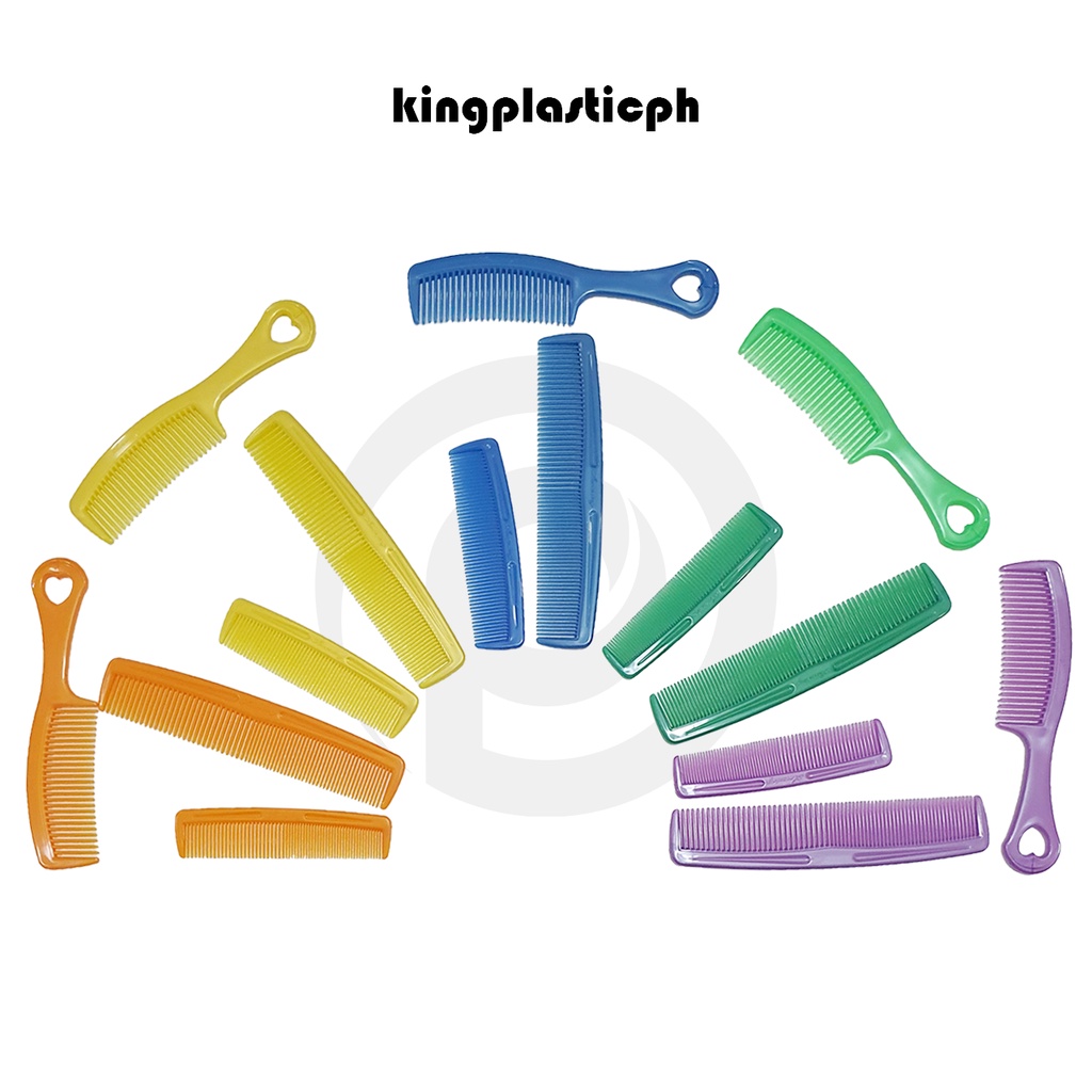 Men's Women's Kids Adult Plastic Fine Wide Tooth Hair Comb Brush Suklay ...