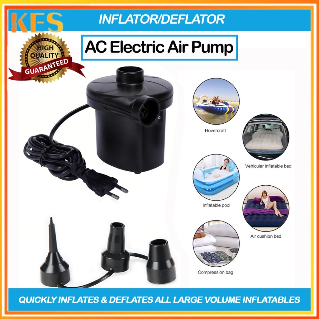 AC Electric Air Pump Home Inflate Deflate for Swimming Pool/Swim Ring ...