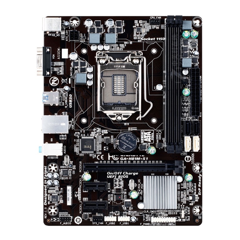 Motherboard H81 H81M 2x DDR3 16GB H81M-S1 LGA 1150 USB3.0 Desktop SATA ...