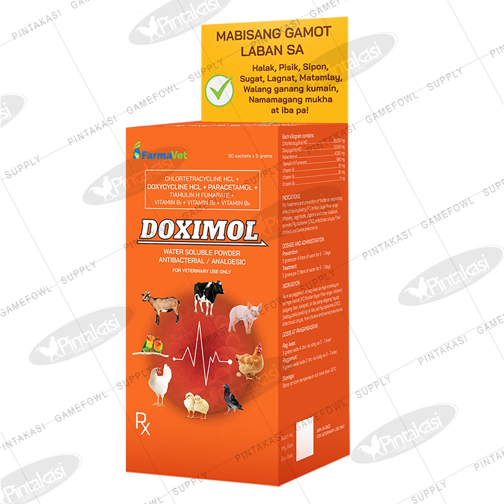 FarmaVet Doximol Powder 5g 50 sachets Antibacterial / Analgesic (From ...