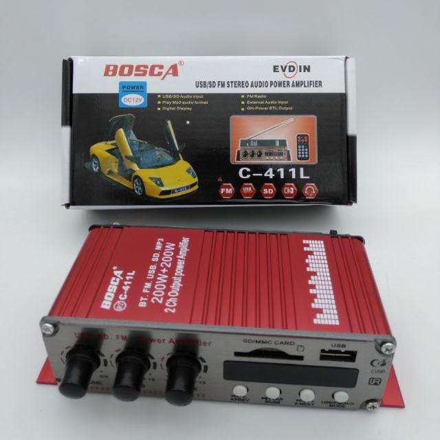 BOSCA C-410L 400W BLUETOOTH MOTORCYCLE AMPLIFIER | Shopee Philippines