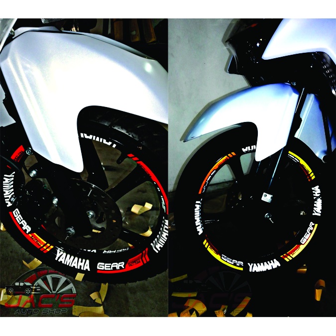 Yamaha Mio Gear 125i Customized Mags decals Quality Reflectorized ...