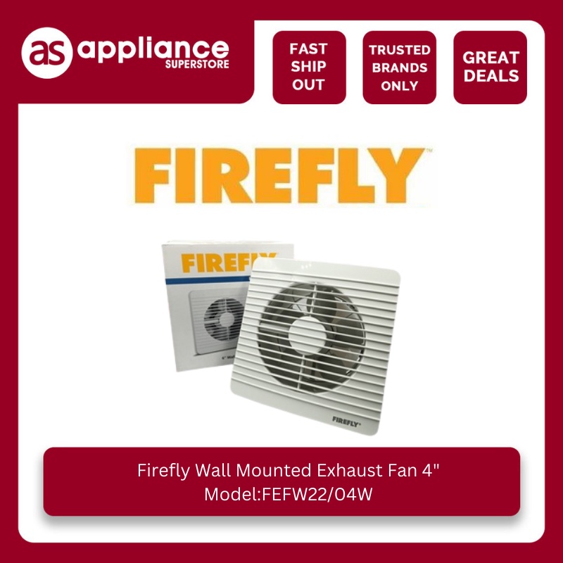Firefly Wall Mounted Exthaust Fan 4'' | Shopee Philippines