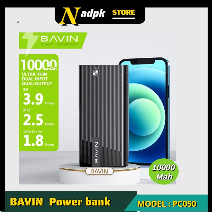 BAVIN PC050 10000mAh Bracket function 2 USB Port 2.1A Output Fast ...