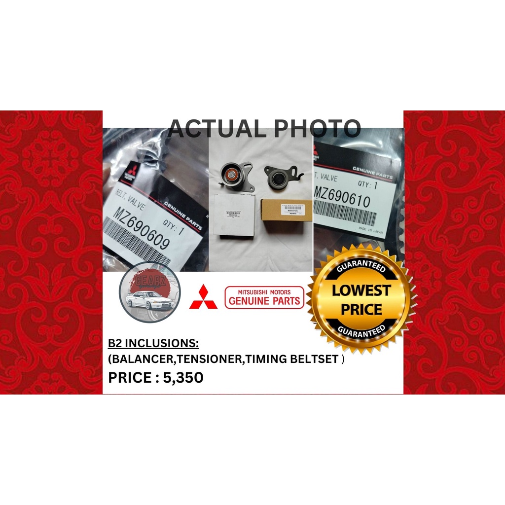 TIMING BELT, TENSIONER, BALANCER BUNDLES FOR 4D56 ENGINE DIESEL ...