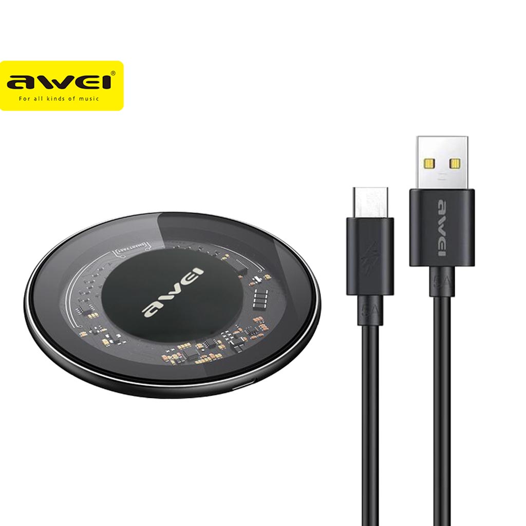 Awei W21 Wireless Charger Type-C Input 15W Output Fast Charging ...