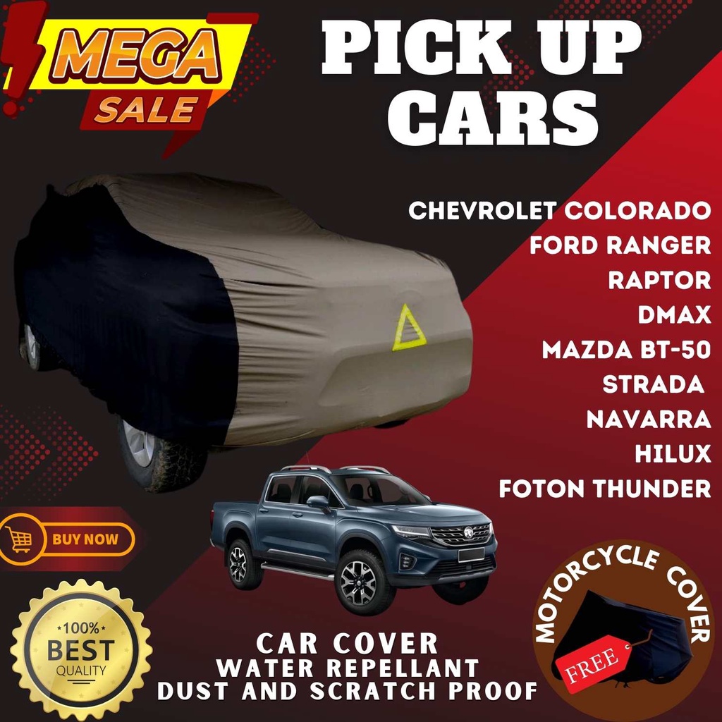 PICK-UP TYPE CAR COVER HIGH QUALITY WATER REPELLANT FREE MOTOR COVER ...