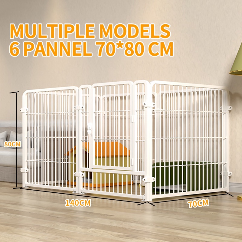 Pet Playpen Cats Dogs Rabbit Animals Pen Fence 70x80 x 6 Pcs Dog Cage ...