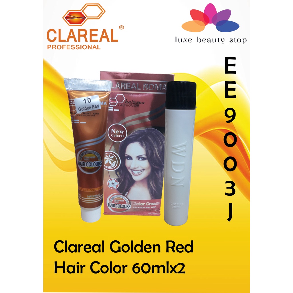 CLAREAL hair color set with oxidizer | Shopee Philippines