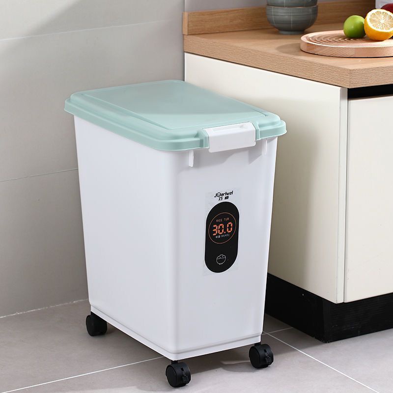 Rice dispenser 25kilos sealed rice storage box container 25kg flour ...