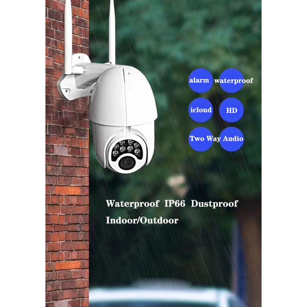 V380 Q10 IPCAM WIFI Camera Monitor Indoor Outdoor 1080p HD Dome Camera ...