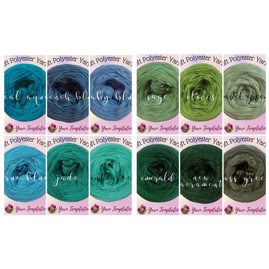 [BATCH2] 8ply Soft Polyester Yarn 100g tkt50 Crochet Yarn | Yarn ...