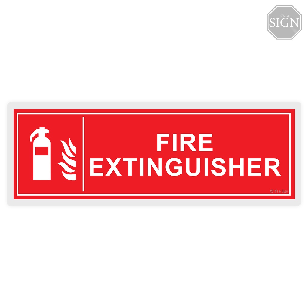 Fire Extinguisher - Laminated Signage - 4 x 11 inches | Shopee Philippines