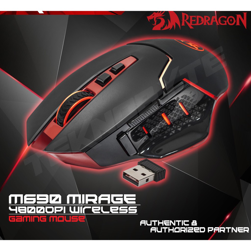 ♣Redragon Mirage M690 4800 Dpi Wireless Gaming Mouse | Shopee Philippines